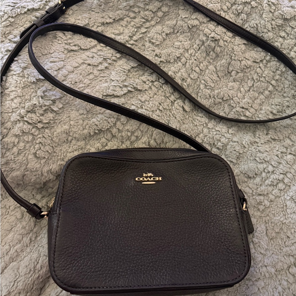Coach Black Leather Camera Bag - Gem